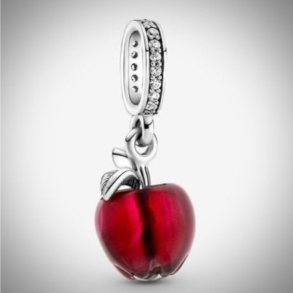 Independent | Jewelry | Murano Glass Red Apple Charm S925 Sterling ...